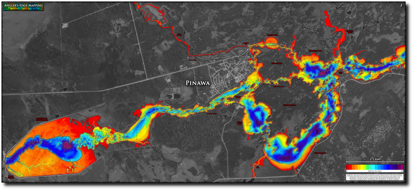 Pinawa (Seven Sisters to Otter Falls) print map | Angler's Edge Mapping